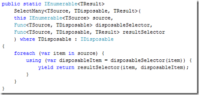 c# - How do you dispose of IDisposableobject create inside of a Linq expression? - Stack Overflow